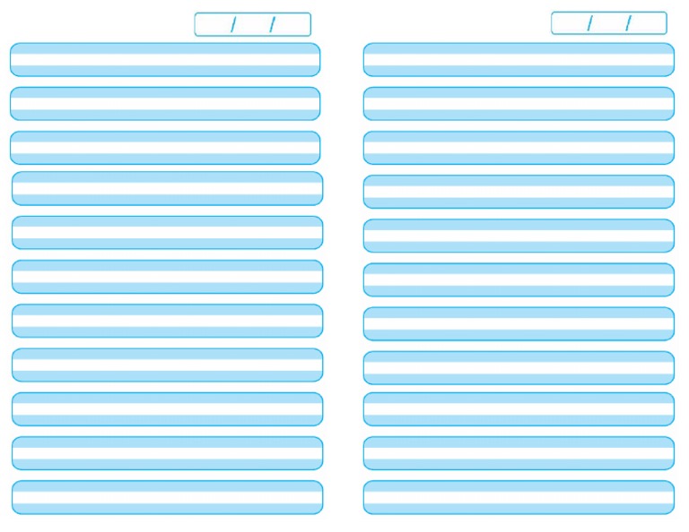 Hojas Triple Renglón | PDF