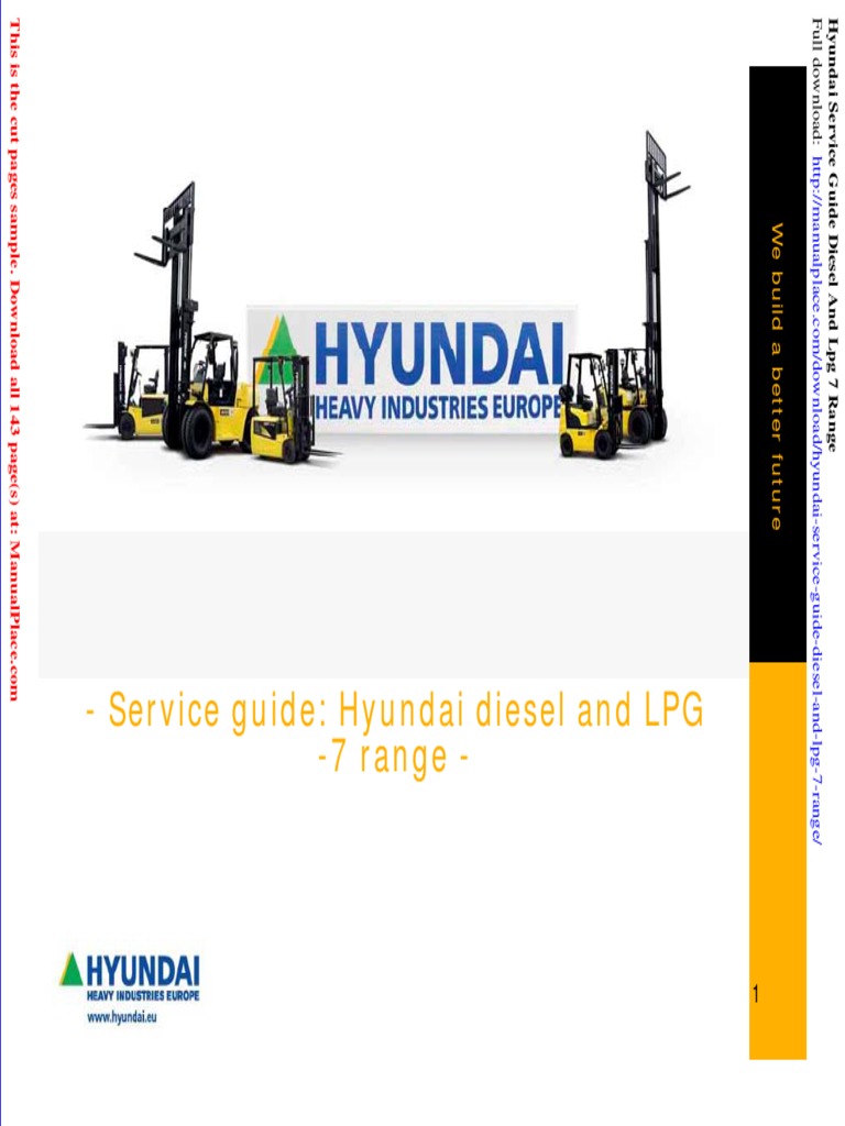 Hyundai Service Guide Diesel and LPG 7 Range | PDF | Diesel Engine ...