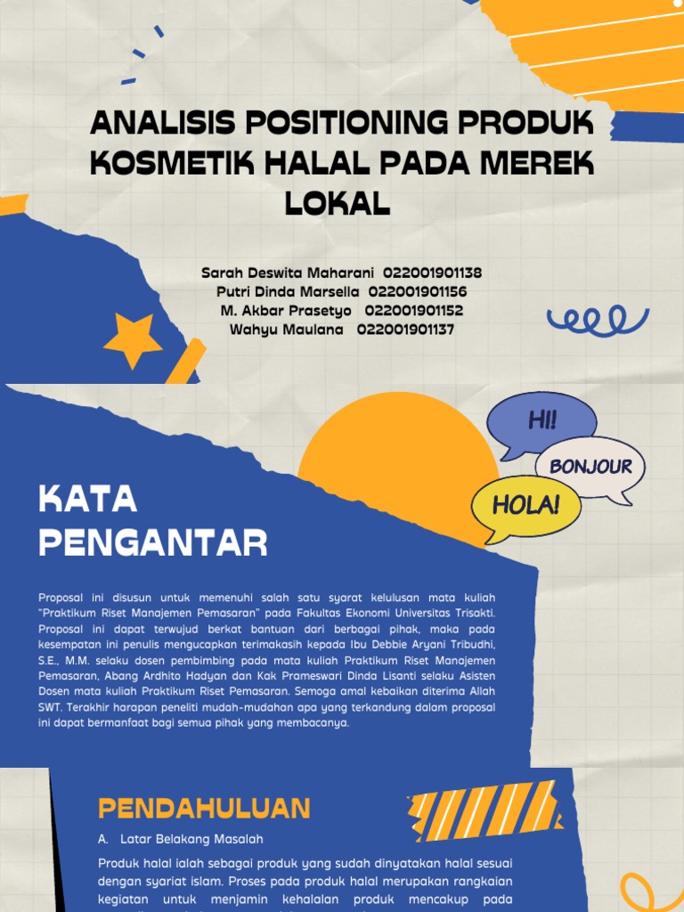 Analisis Positioning Produk Kosmetik Halal Pada Merek Lokal (Prak ...