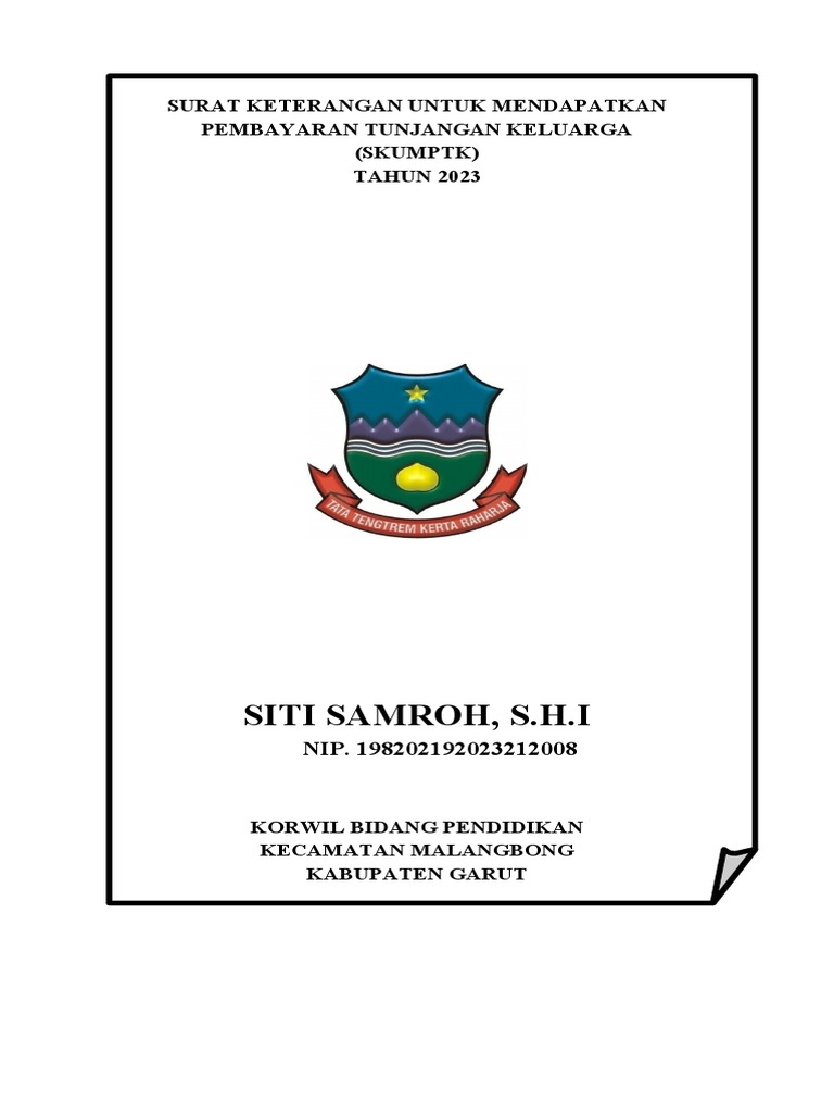 SKUMPTK Pembayaran Tunjangan Keluarga | PDF