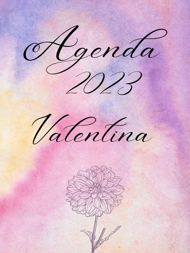Agenda Valentina | PDF Agenda Valentina | PDF
