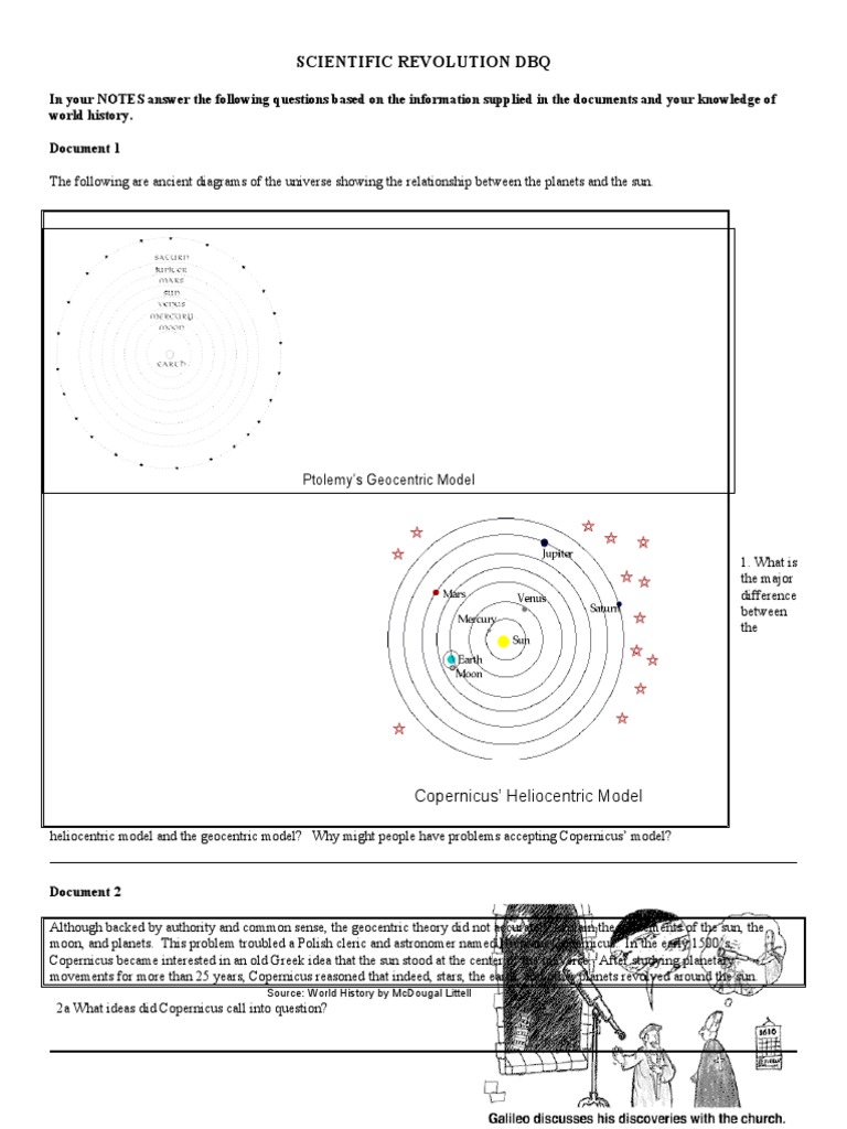 Copernicus vs. Aristotle: A Scientific Shift | PDF | Heliocentrism ...