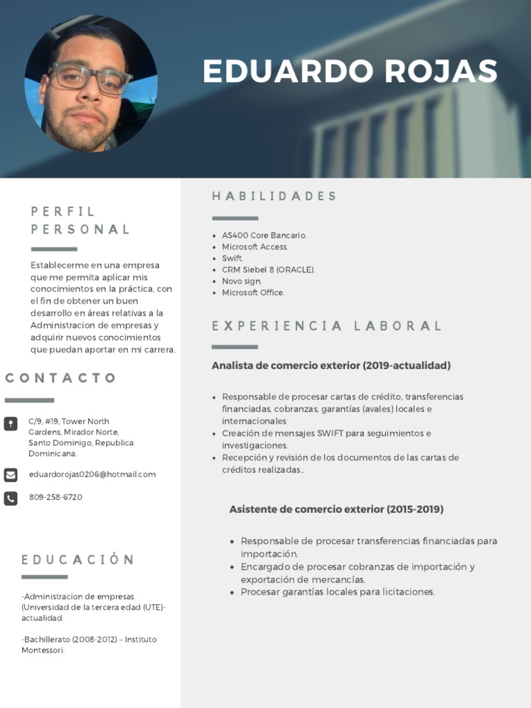 CV Eduardo Rojas | PDF