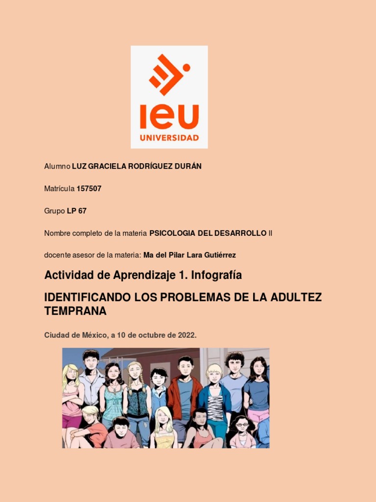 Act 1 - PSIC DEL DESARROLLO II - LUZ GRACIELA RODRIGUEZ DURAN - LP67 | PDF