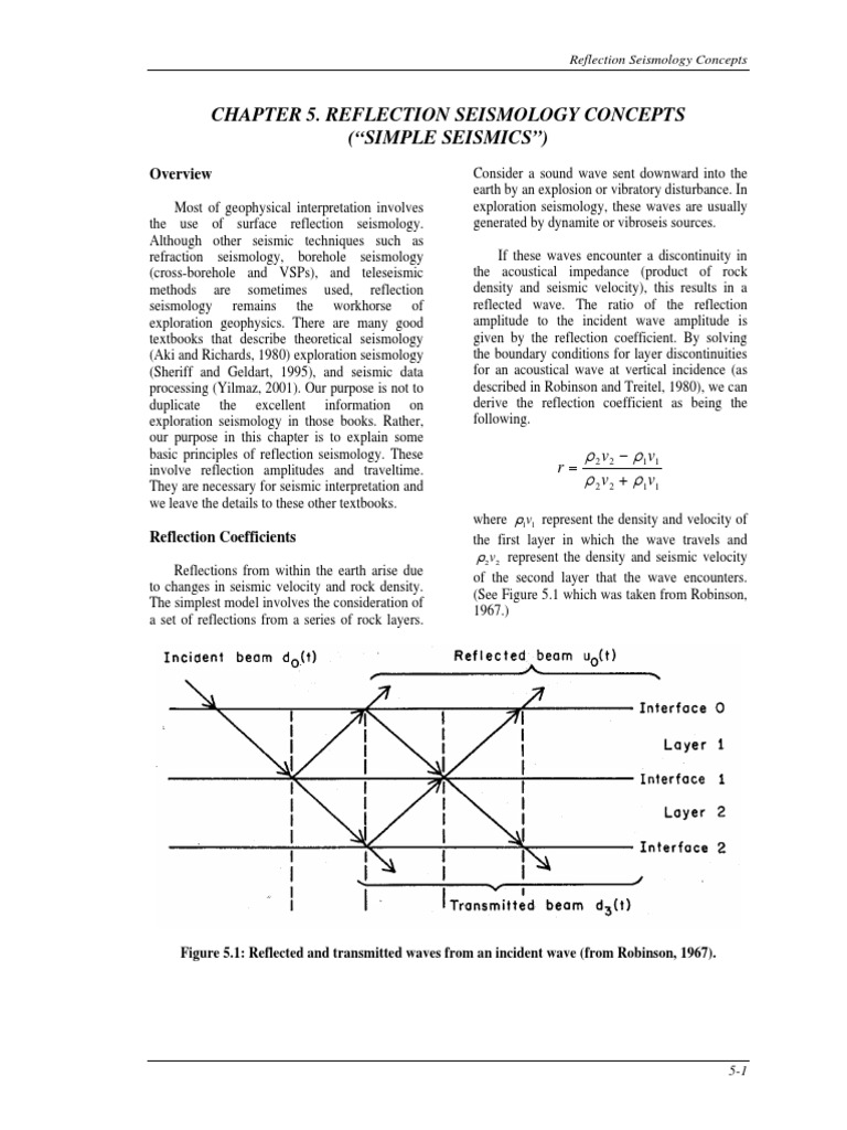Reflection Seismology Concepts | PDF | Reflection Seismology ...