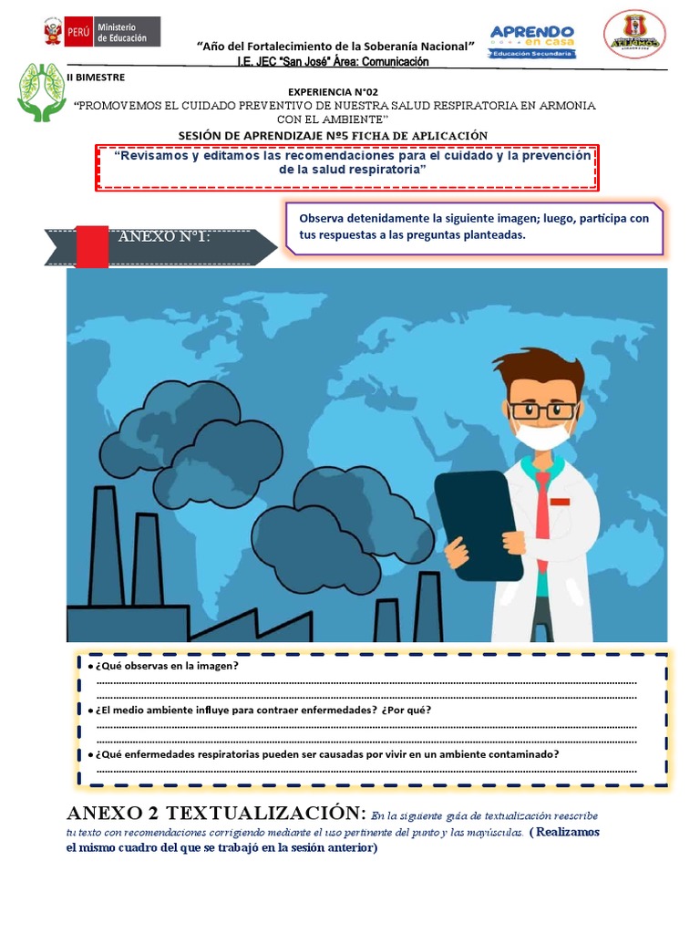 1° FICHA DE APLICACION SESION 5-SEM.3-EXP.2-COM_ (1) | PDF