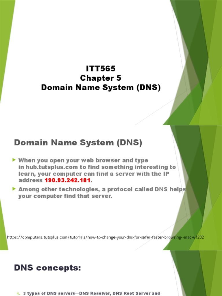 w5 ITT565 Lecture5 UFUTURE | PDF | Domain Name System | Domain Name w5 ITT565 Lecture5 UFUTURE | PDF | Domain Name System | Domain Name