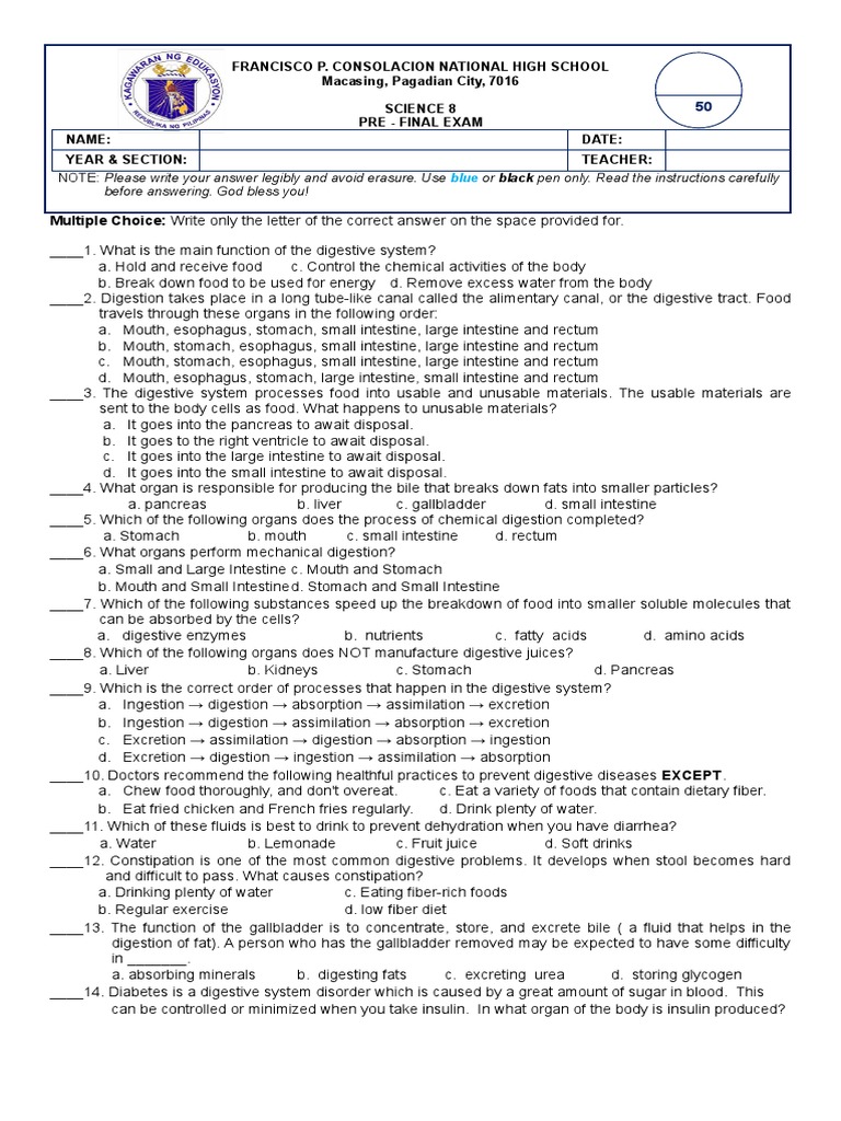 Science 8 - 4TH Quarter Exam | PDF | Meiosis | Genotype