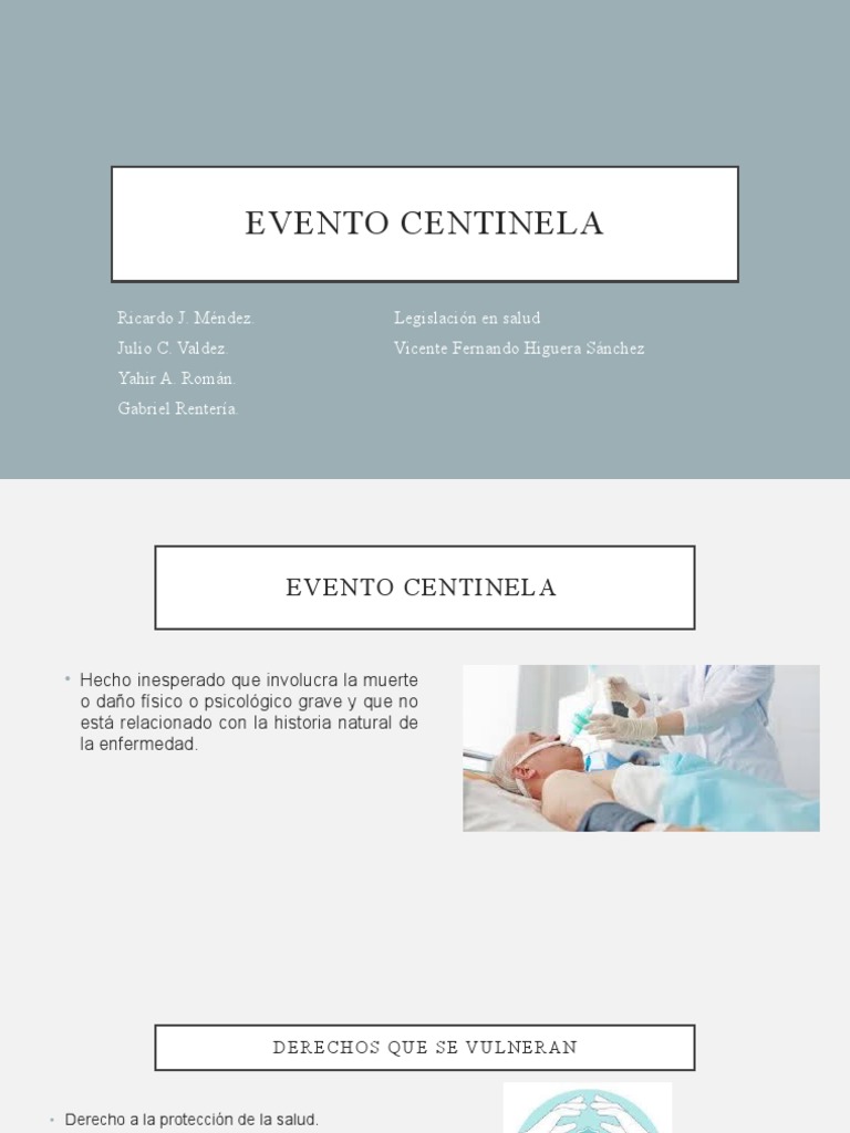 Evento Centinela | PDF