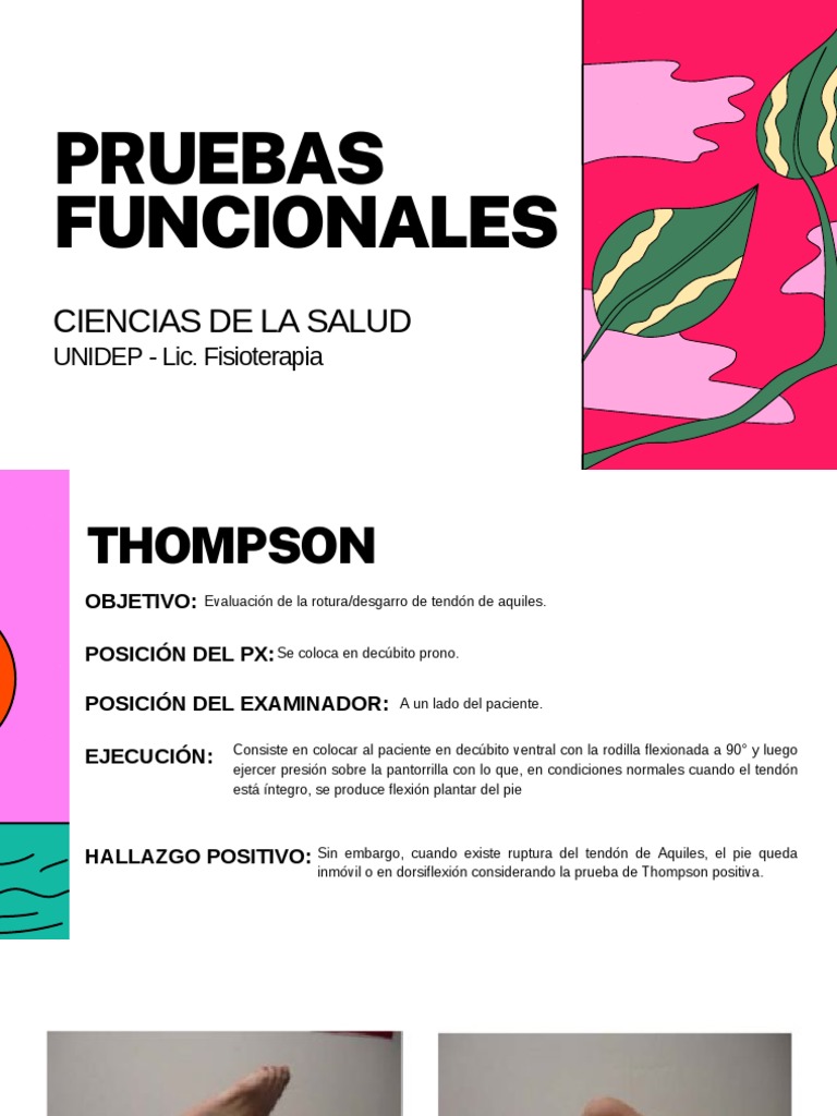 Pruebas Funcionales | PDF | Tobillo | Pie