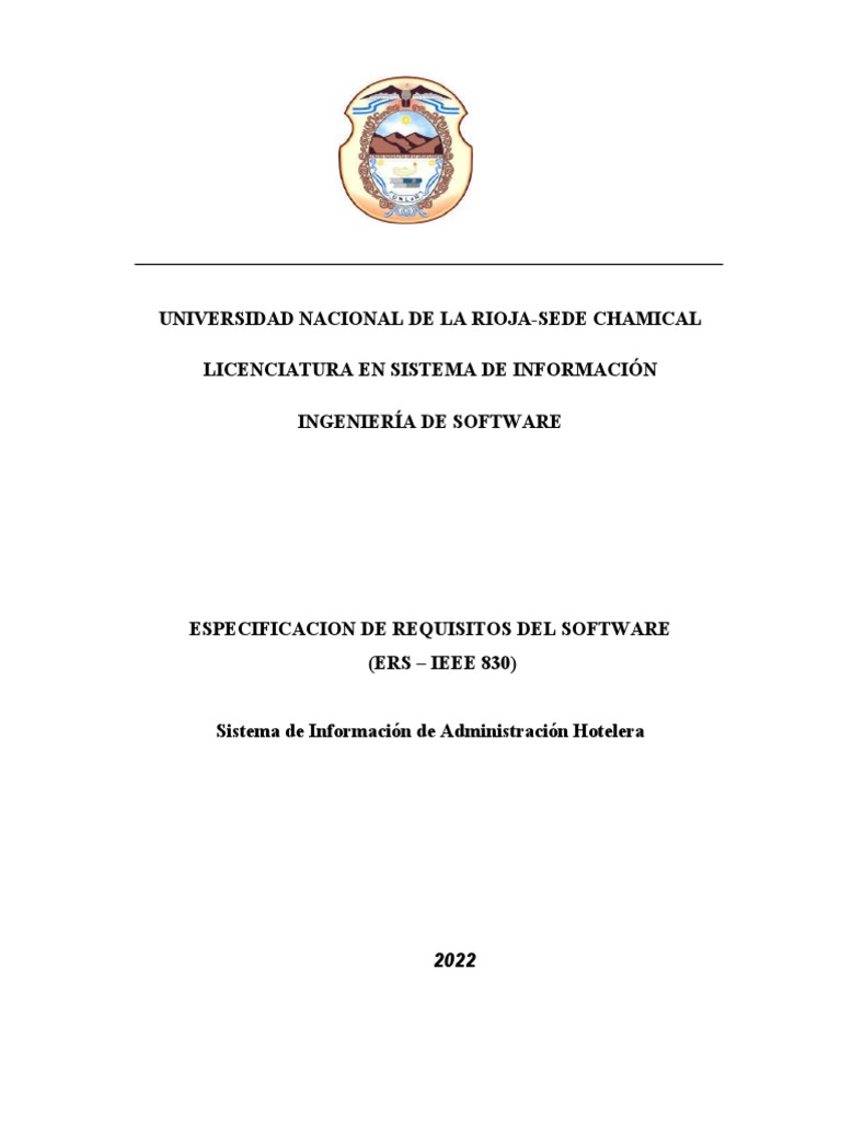 Ers Hotel Ids | PDF | Hotel | Software