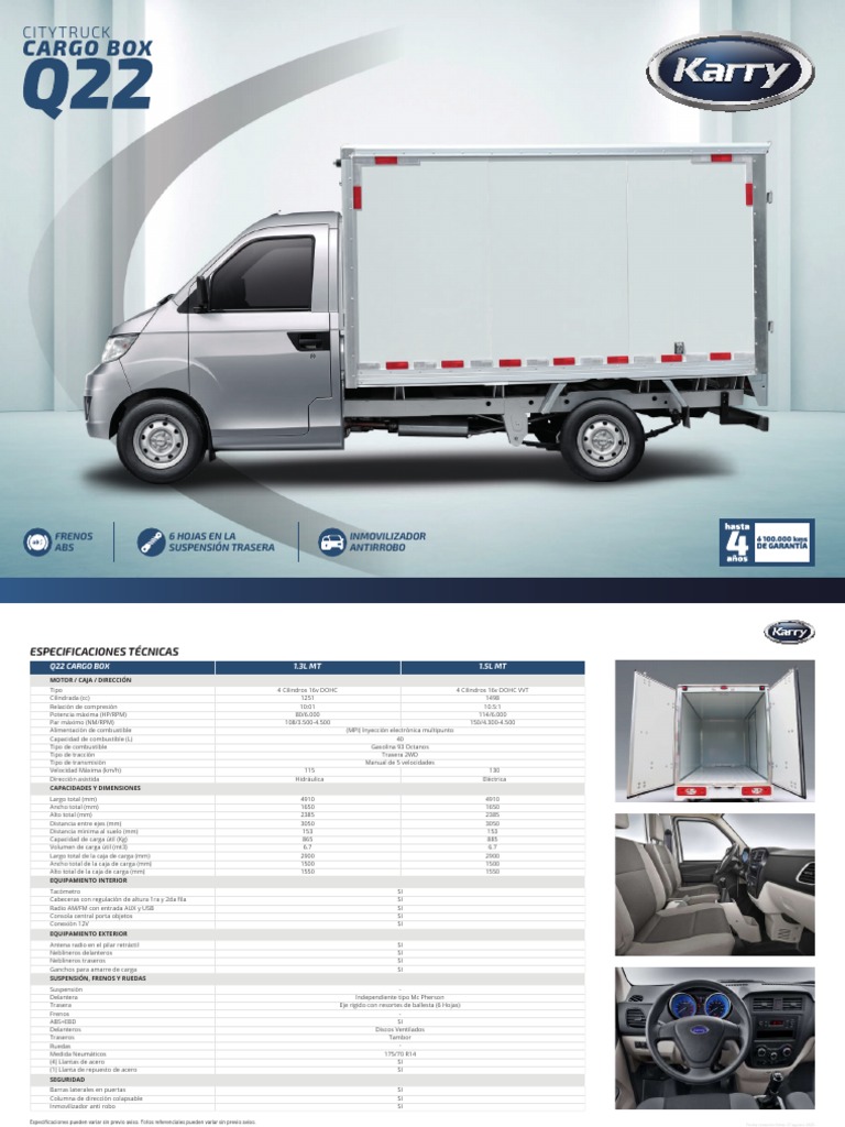 Karry FichaQ22-CB-V2 Compressed | PDF | Eje | Vehículos