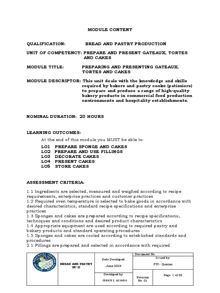 CBLM Decorate Cakes. | PDF | Cakes | Icing (Food)