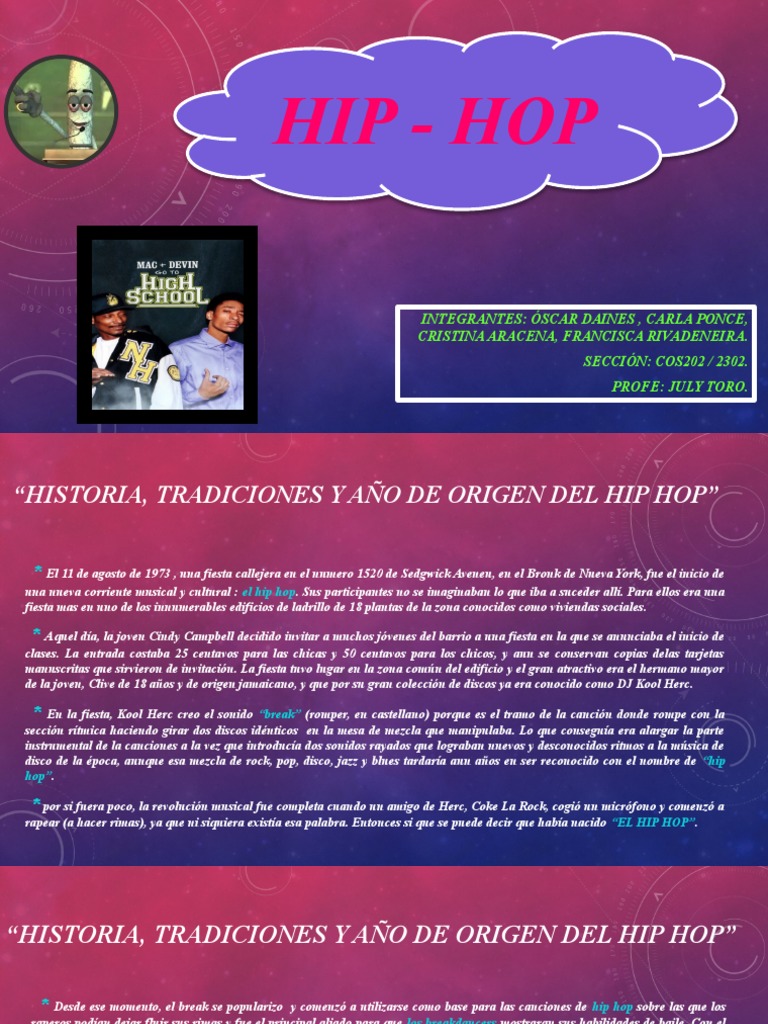Presentacion de Hip Hop | Descargar gratis PDF | Música hip-hop | Las ...