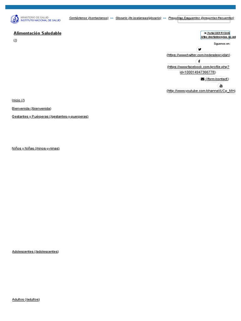 Valoración Nutricional _ Alimentación Saludable | PDF | Adolescencia ...