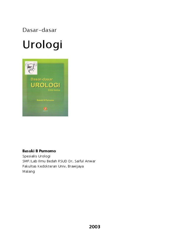 Dasar-Dasar Urologi BASUKI | PDF