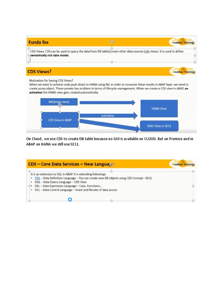 CDS Views Concepts New | PDF | Information Science | Information ...