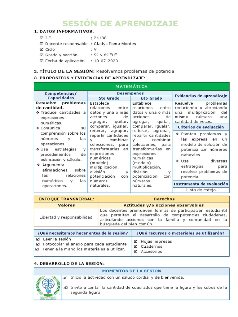 Sesión Mate 10-07-23 | PDF | Evaluación | Multiplicación
