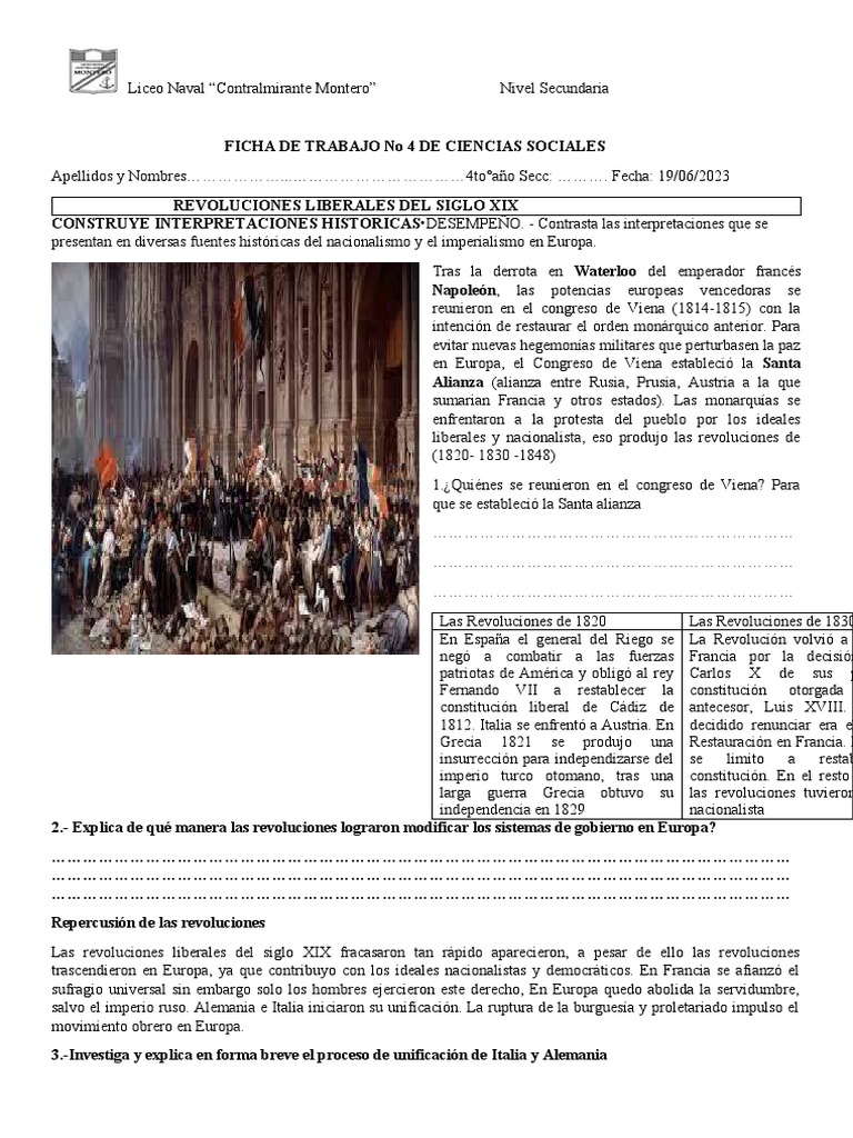 Revoluciones Liberales del Siglo XIX | PDF | Austria Hungría | Hungría