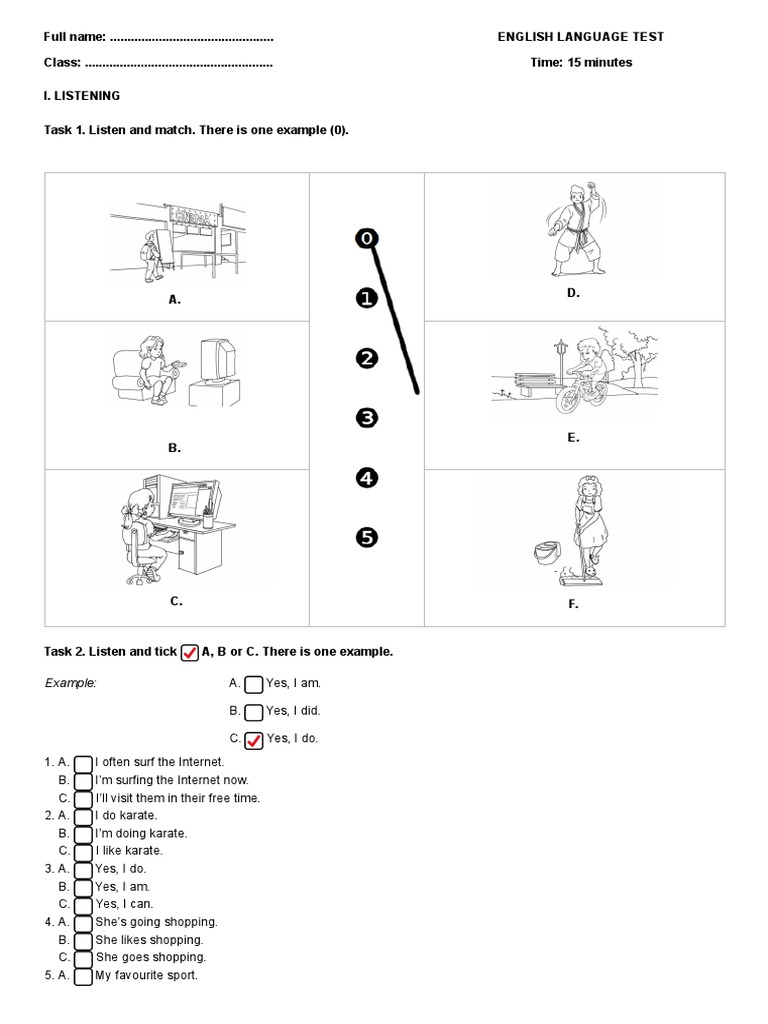 L P 5 - Unit 13 What Do You Do in Your Free Time - LISTENING | PDF
