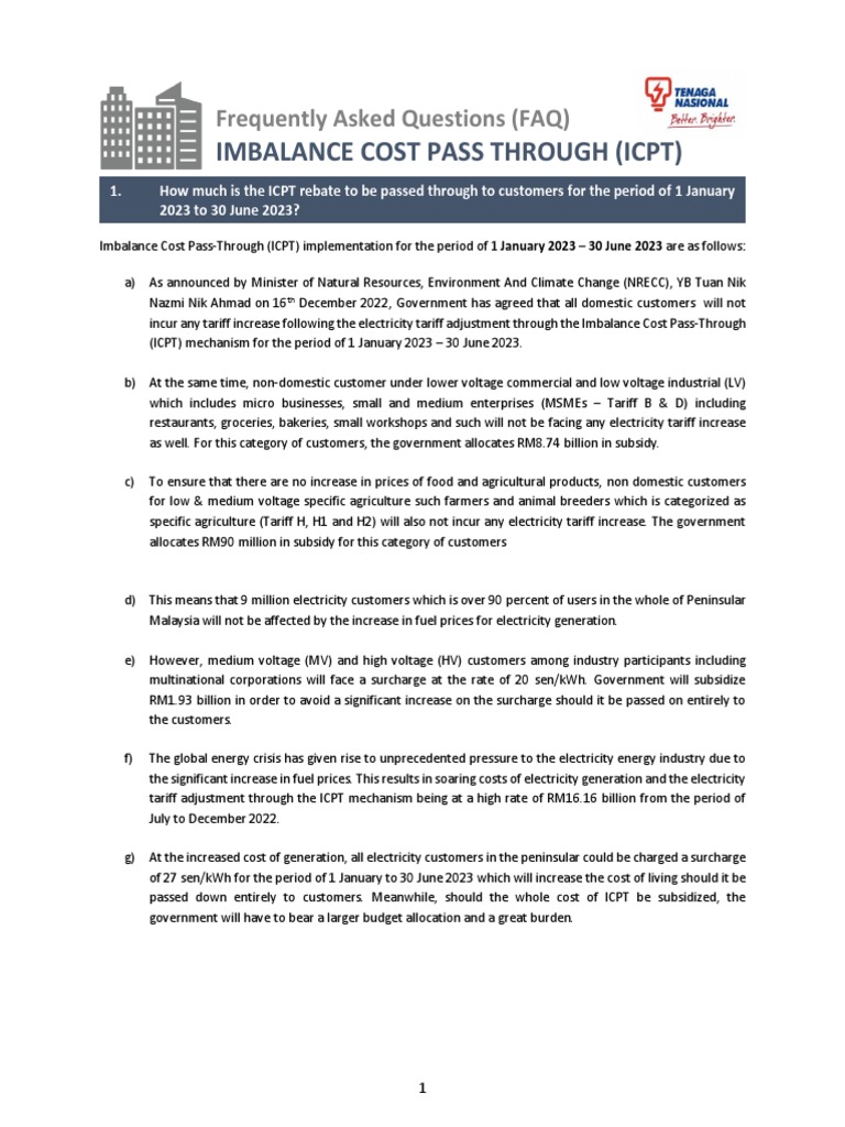 ICPT FAQ Jan - June 2023 ENG - TS - NN | PDF | Cost Of Living | Home ...