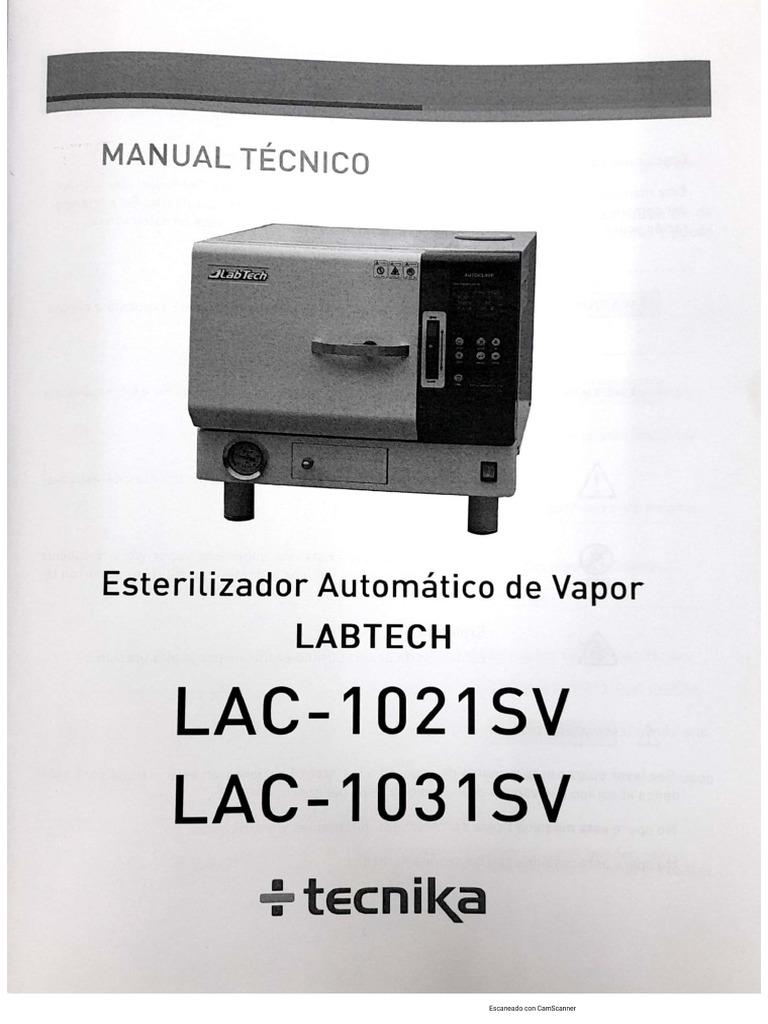 Manual Autoclave Labtech Tecnika | PDF