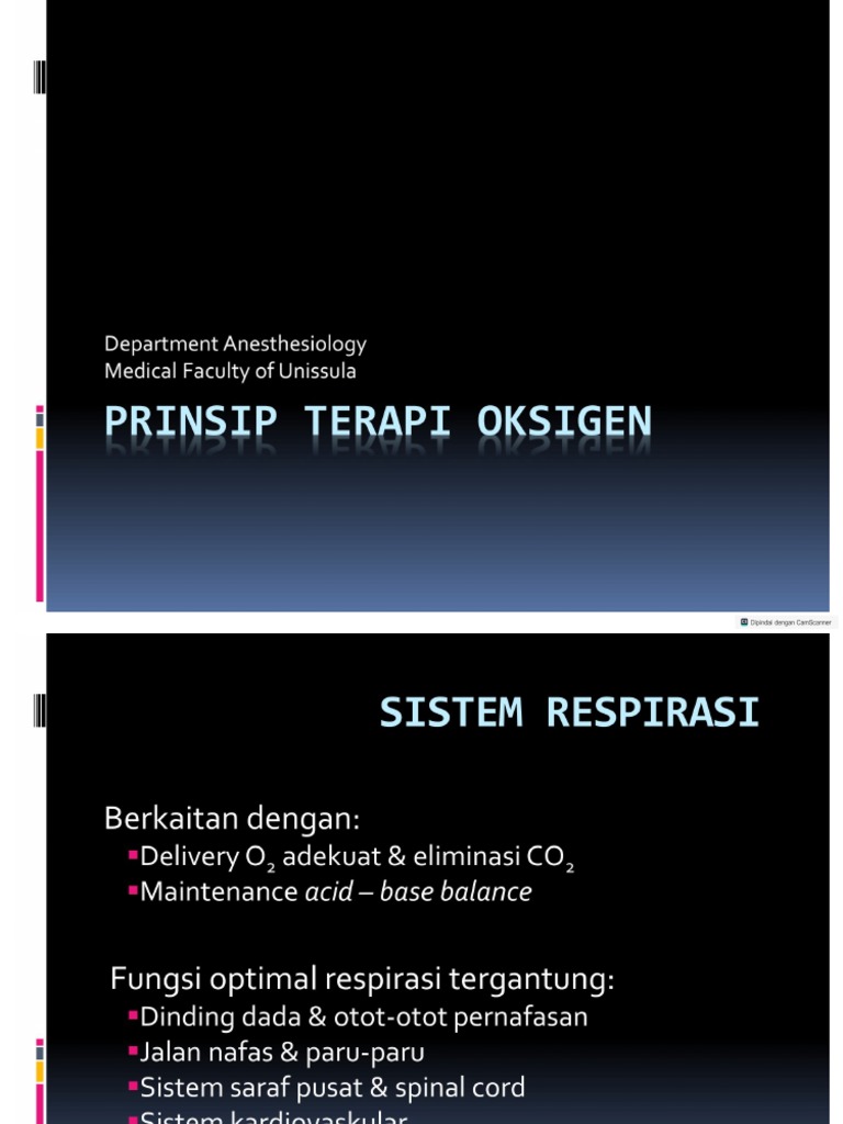 Prinsip Terapi Oksigen | PDF
