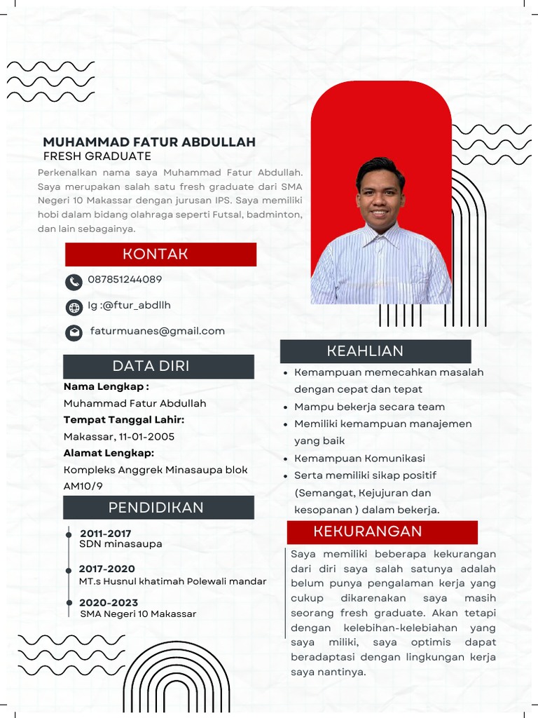 CV Muh Fatur Abdullah - Compressed | PDF