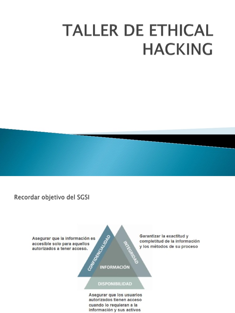 Taller de Ethical Hacking 2023 - V1 | PDF | Ingeniería Social ...