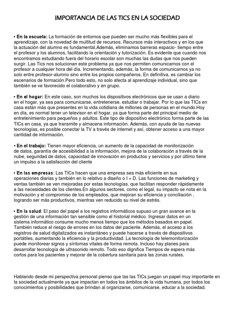 Actividad 2 Tics | PDF | Tecnología de información y comunicaciones | Informática