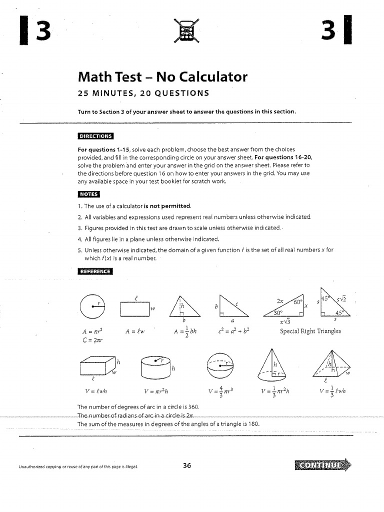 2016 12 Sat Math Pdf