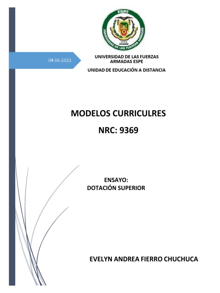 Caratula Modelos | PDF