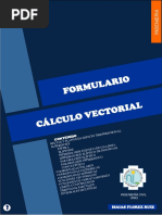 Formulario de Cálculo Vectorial | PDF | Divergencia | Vector Euclidiano