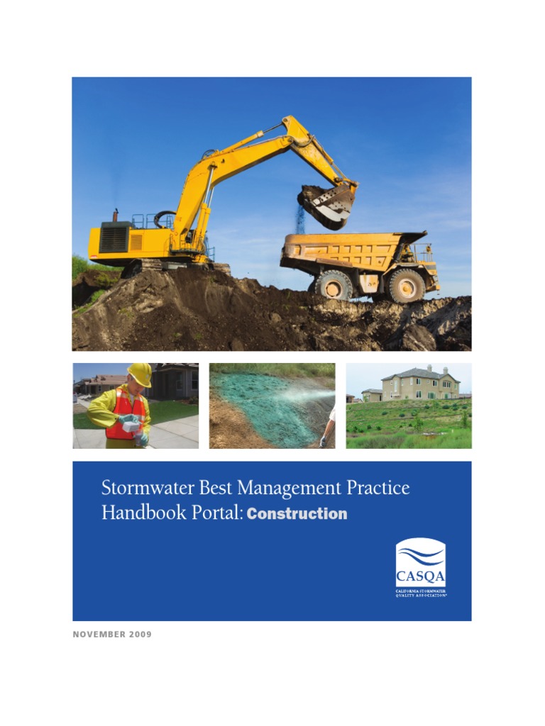 Stormwater BMP Handbook - Construction - CASQA | PDF