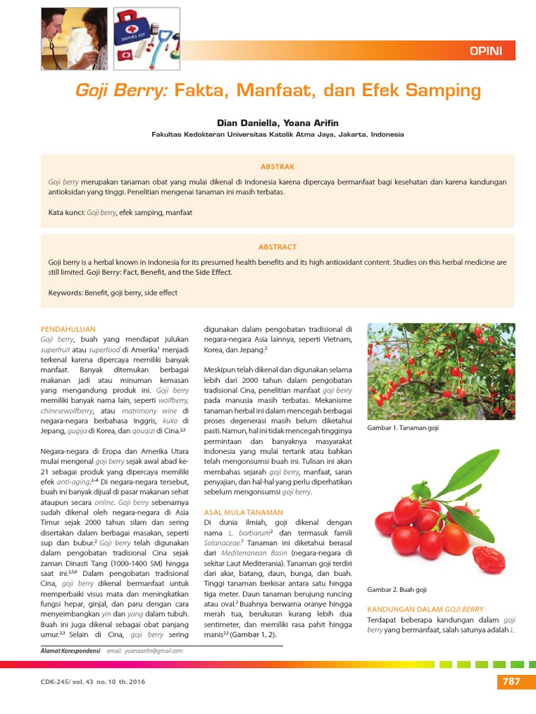 Manfaat dan Efek Samping Goji Berry | PDF