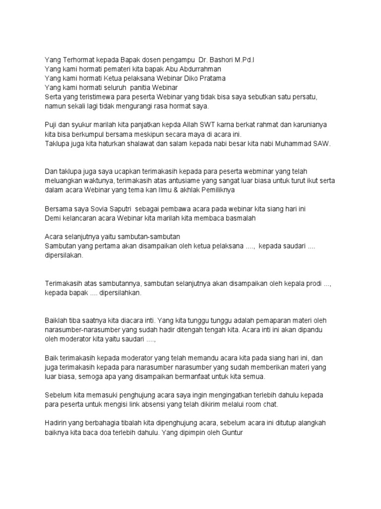 Yang Terhormat Kepada Bapak Dosen Pengampu DR | PDF