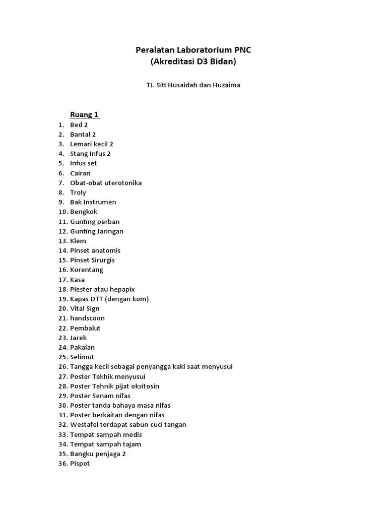 Peralatan Laboratorium PNC | PDF