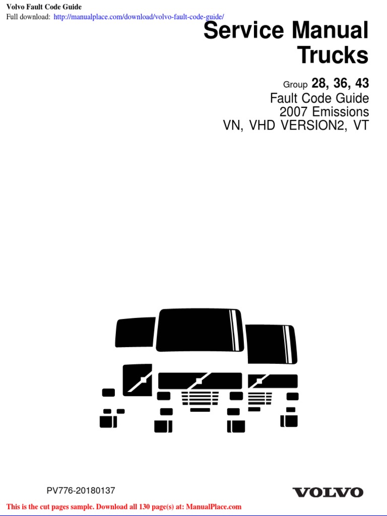 Volvo Fault Code Guide | PDF