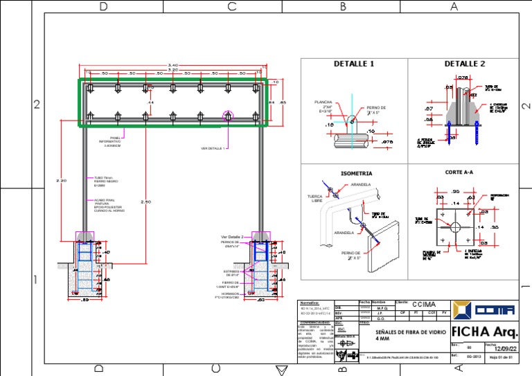Ficha Arq.: Detalle 2 Detalle 1 | PDF