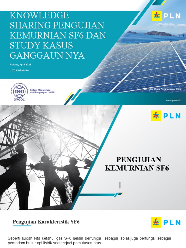 Pengujian SF6 Dan Kemurniannya | PDF