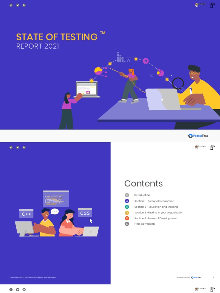 State of Testing Report 2021 Insights | PDF | Software Testing ...