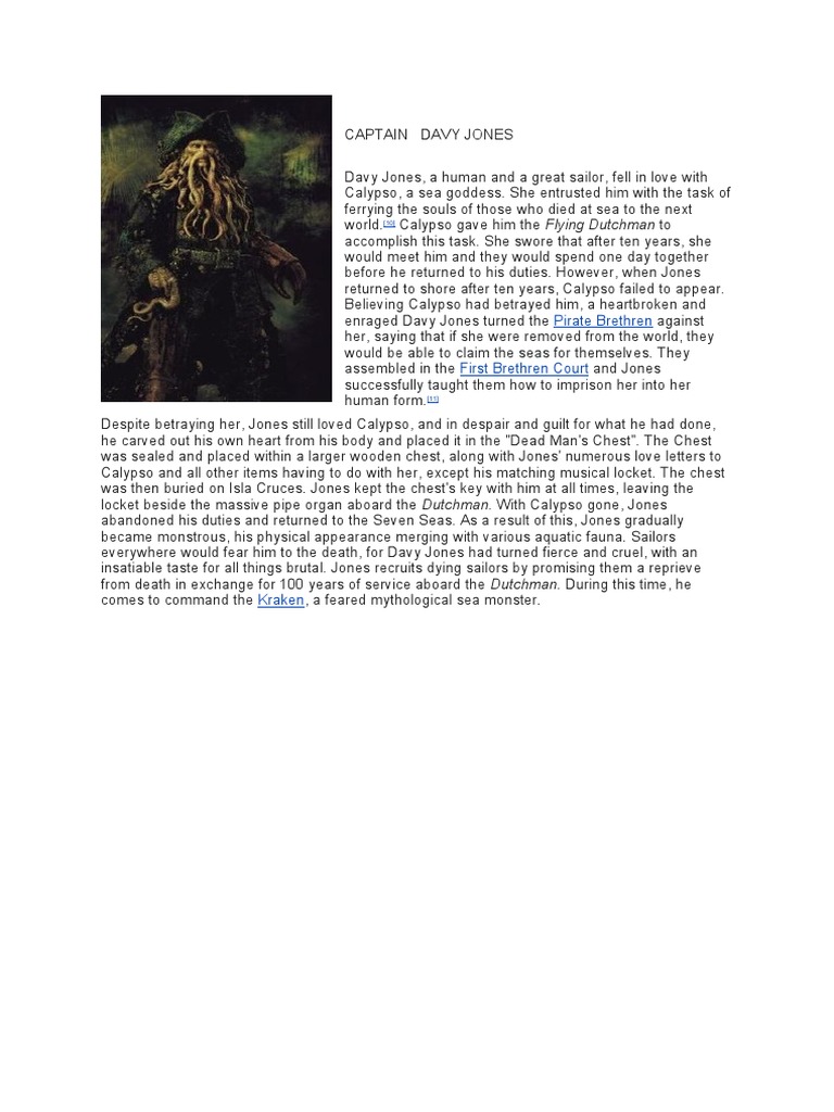 Captain Davy Jones | PDF