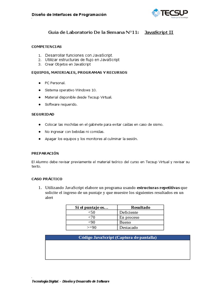 GLAB Semana11 Laura Melendez 2023 01 JavaScriptII | PDF | Programa de computadora | Programación