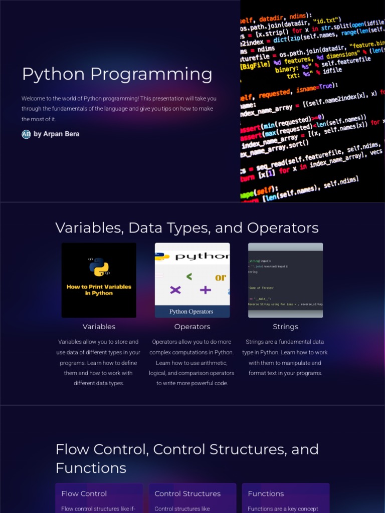 Python Programming Pdf Python Programming Language Computer Program 