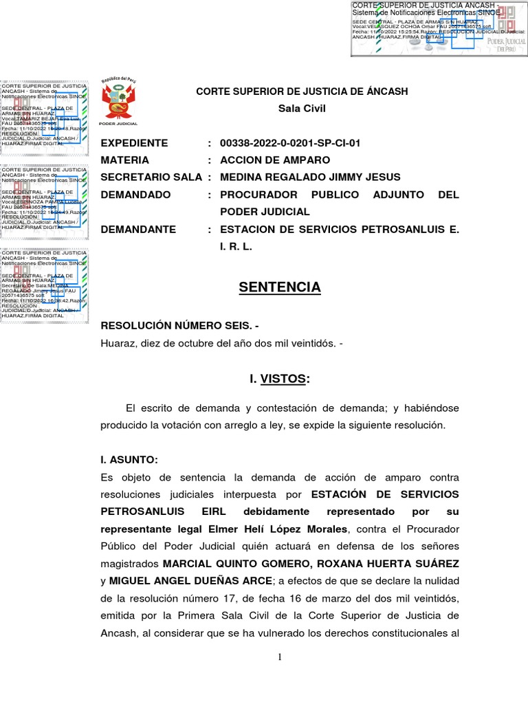 Exp. #338-2022-0 Ci Res 06 Sentencia | PDF