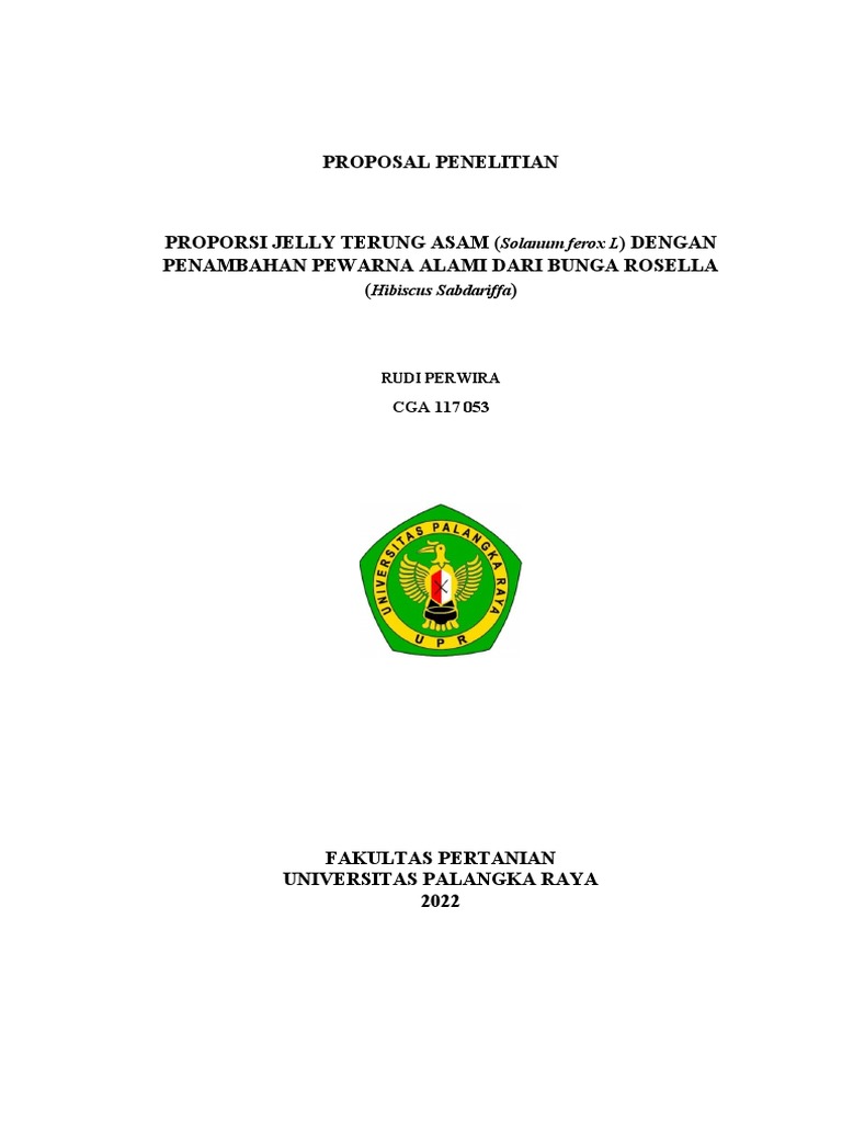 Jelly Terung Asam Rosella | PDF
