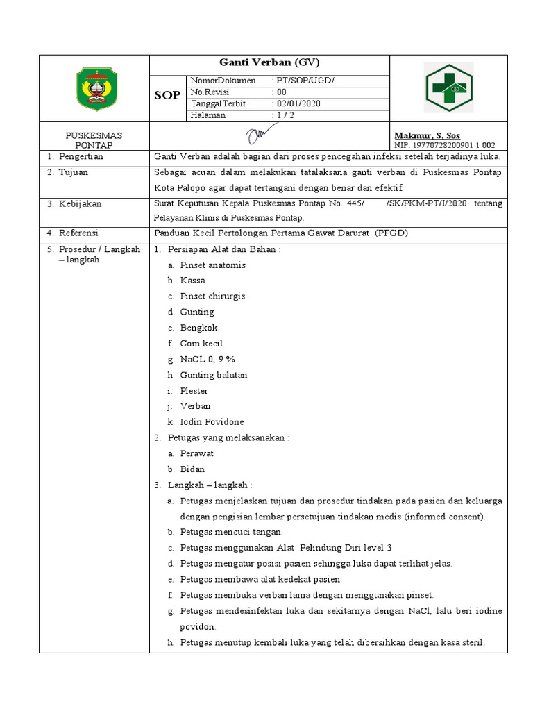 Sop Ganti Verban | PDF