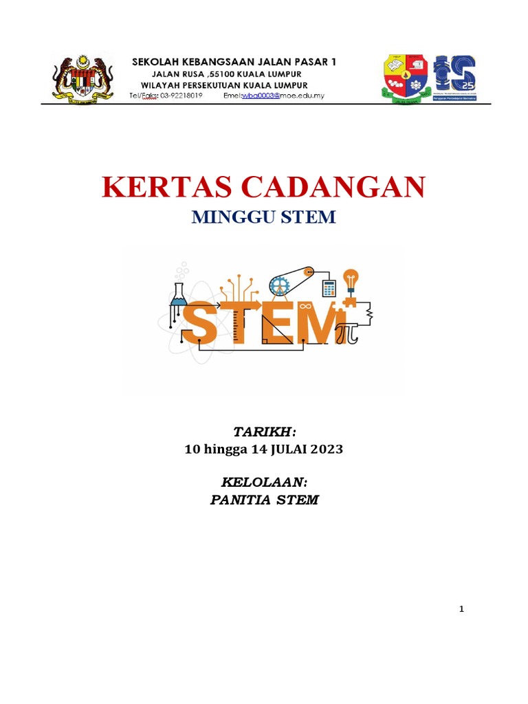 Kertas Cadangan Minggu Stem 2023 | PDF