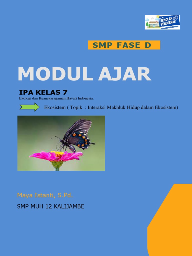 2318 - Modul Ajar Interaksi Makhluk Hidup Dalam Ekosistem | PDF