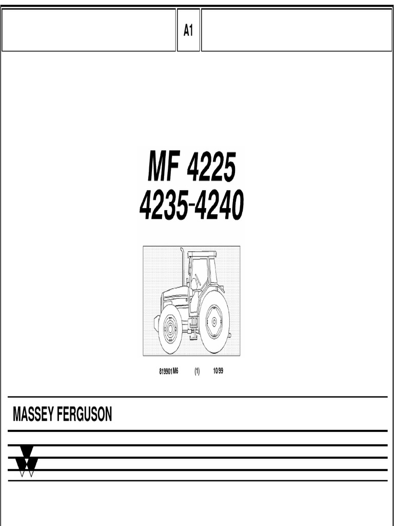 Massey Ferguson 4225-35-40 Repuestos | PDF | Manual Transmission | Steering